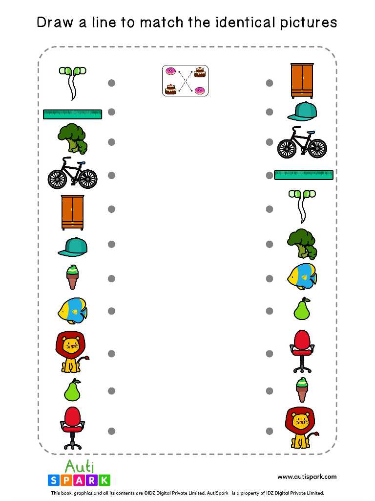 Match The Pictures #16 – Matching Worksheet - AutiSpark