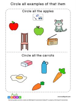 Circle The Objects | Worksheets By - AutiSpark